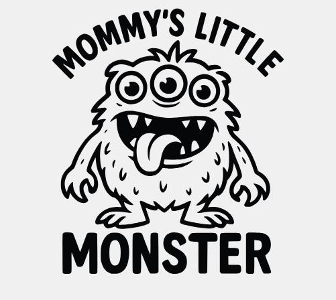 Mommy's Little Monster SVG, Halloween, File for Cricut Cutting, File ...