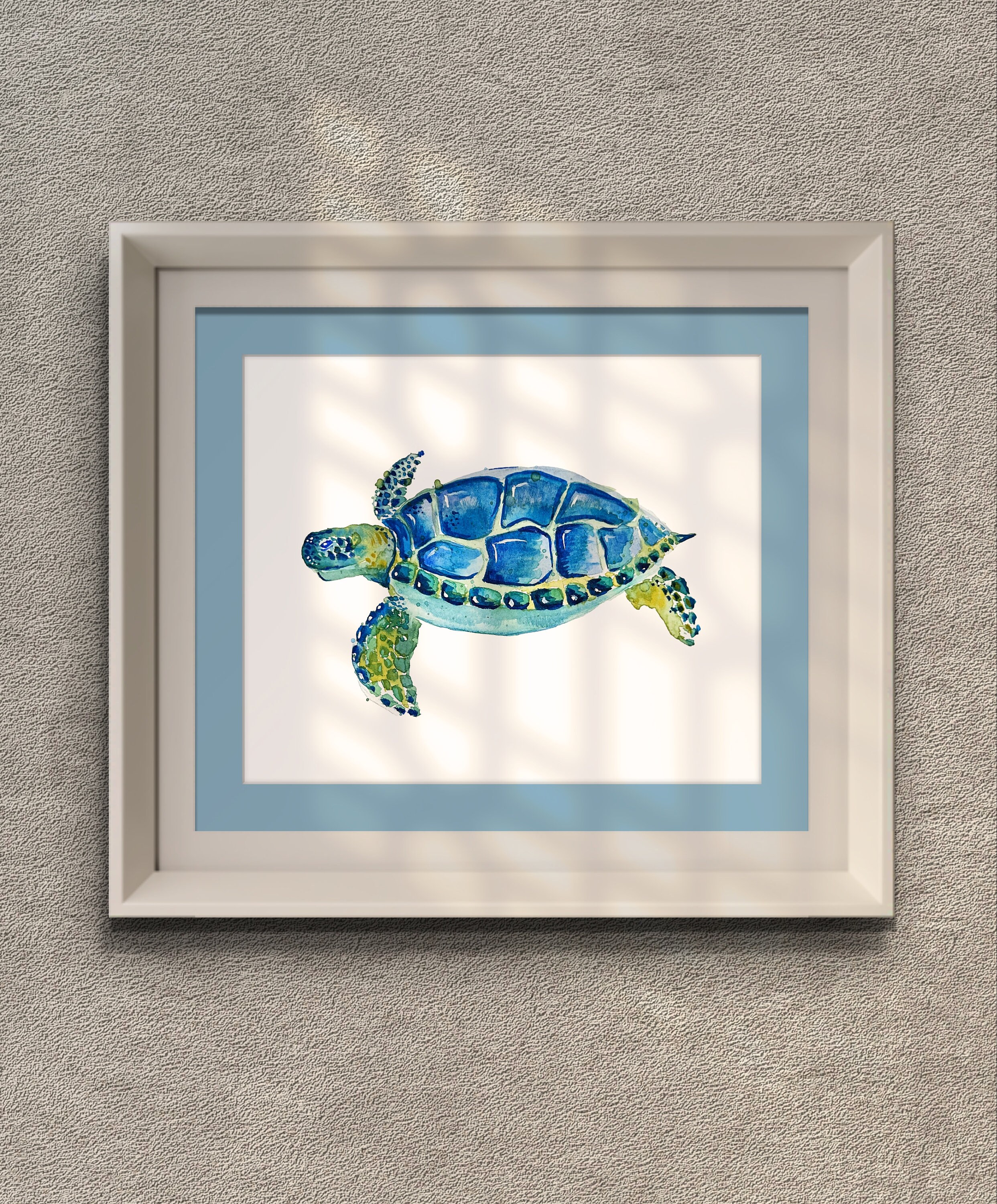 Sea Turtle Watercolor Art Turtle Wall Art Sea Turtle Art Sea Turtle ...