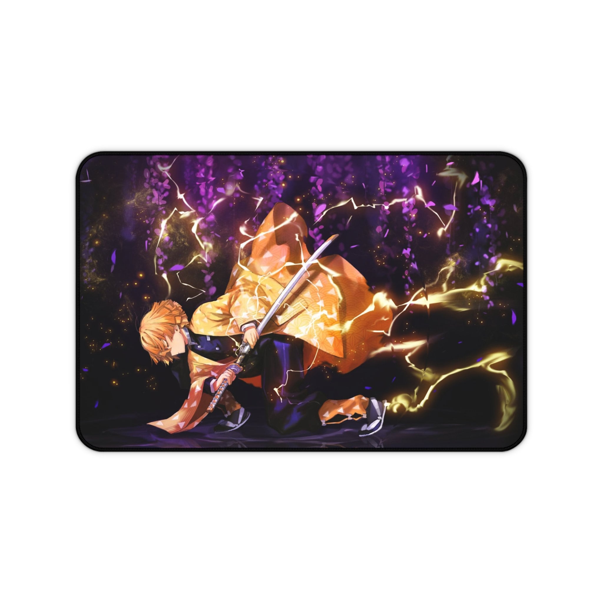 Zenitsu Gamer Mat, Demon Slayer Desk Mat, Lightning Breathing Zenitsu ...