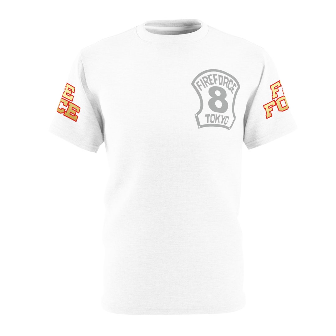 Fire Force T-shirt, Fire Force All Over Print Graphic Tee, Anime Shirts ...