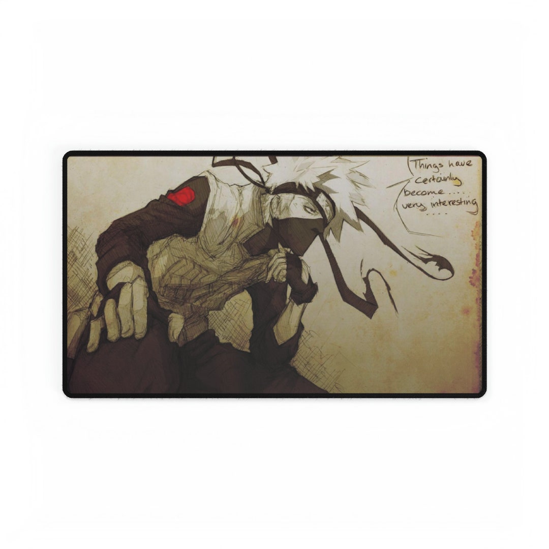 Naruto Gaming Desk Mat, Kakashi Hatake Desk Mat, Anime Desk Mats, Anime ...