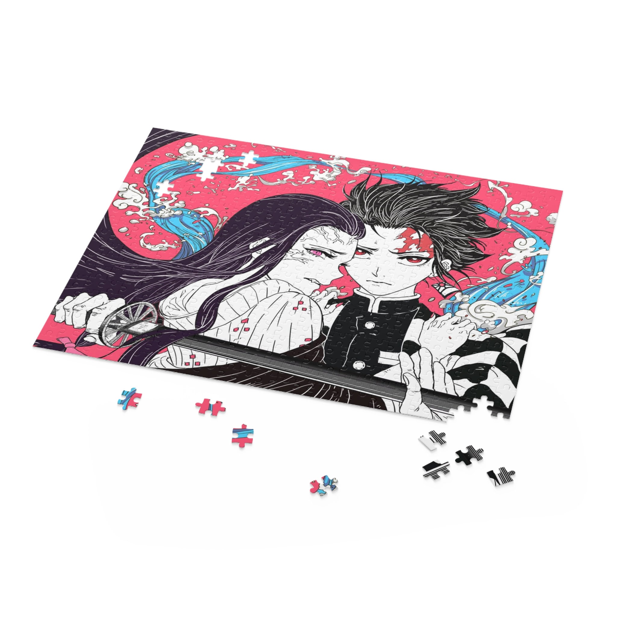 Nezuko and Tanjiro Kamado Puzzle, Anime Puzzle, Demon Slayer Puzzle ...