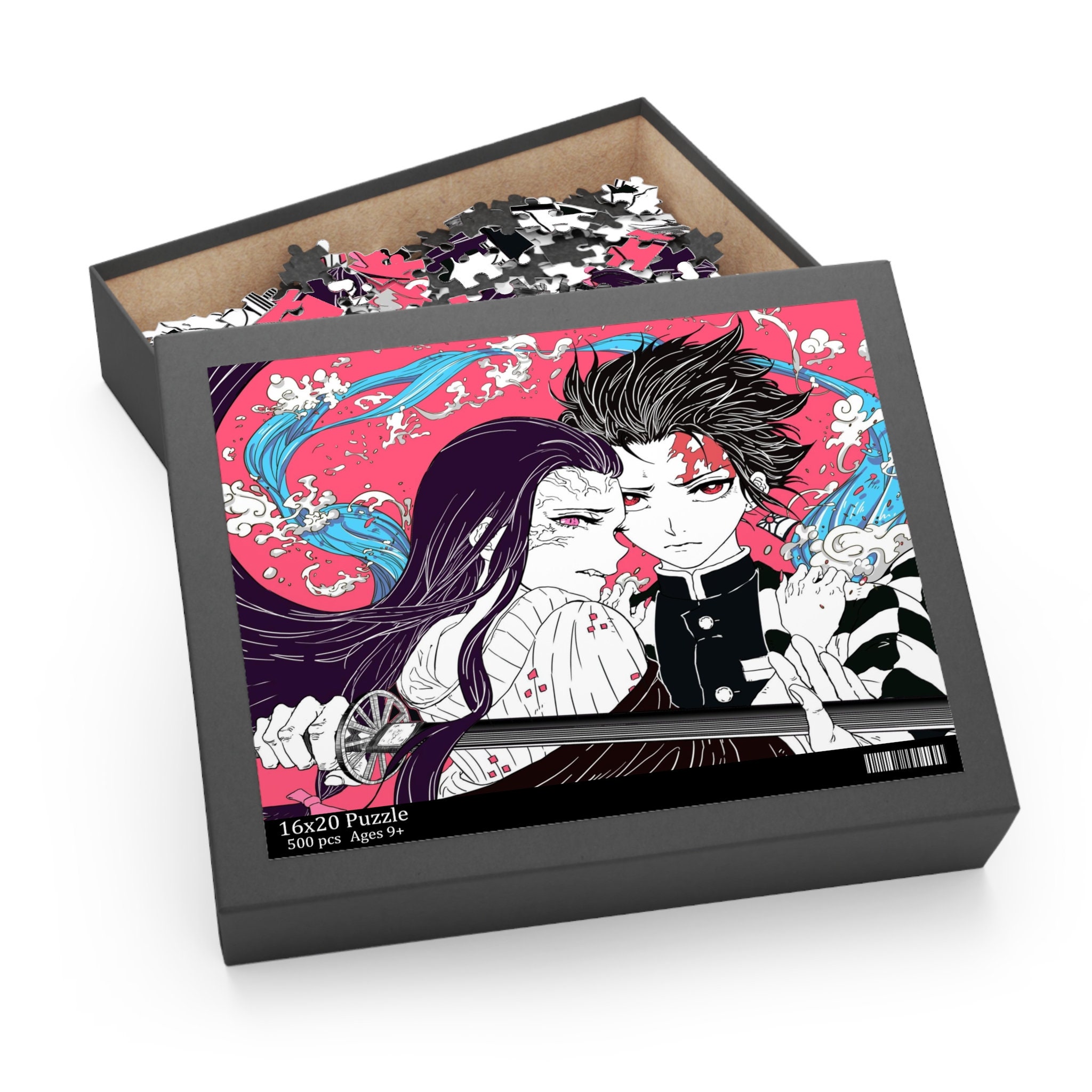 Nezuko and Tanjiro Kamado Puzzle, Anime Puzzle, Demon Slayer Puzzle ...