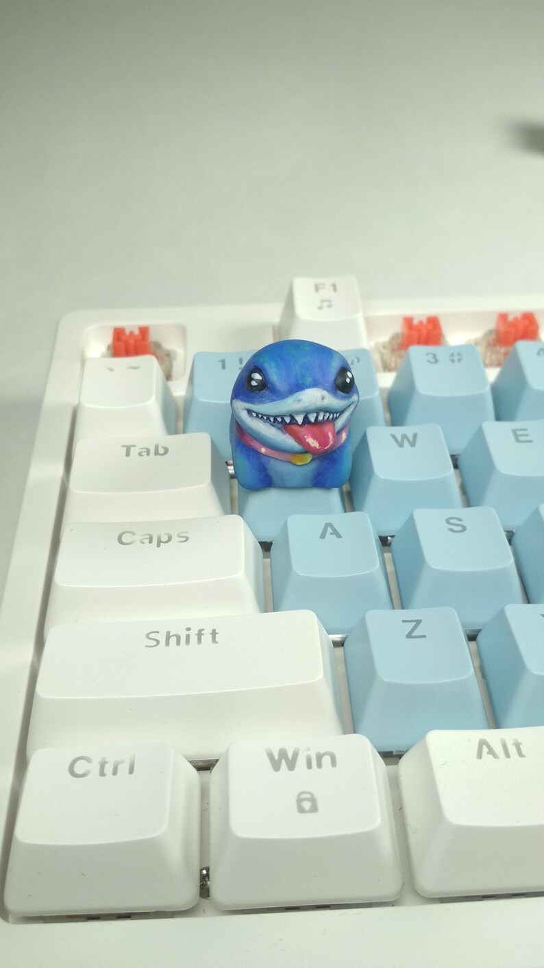 Made to Order Jeff - the Land Shark Handpainted Artisan Keycap \ for ...