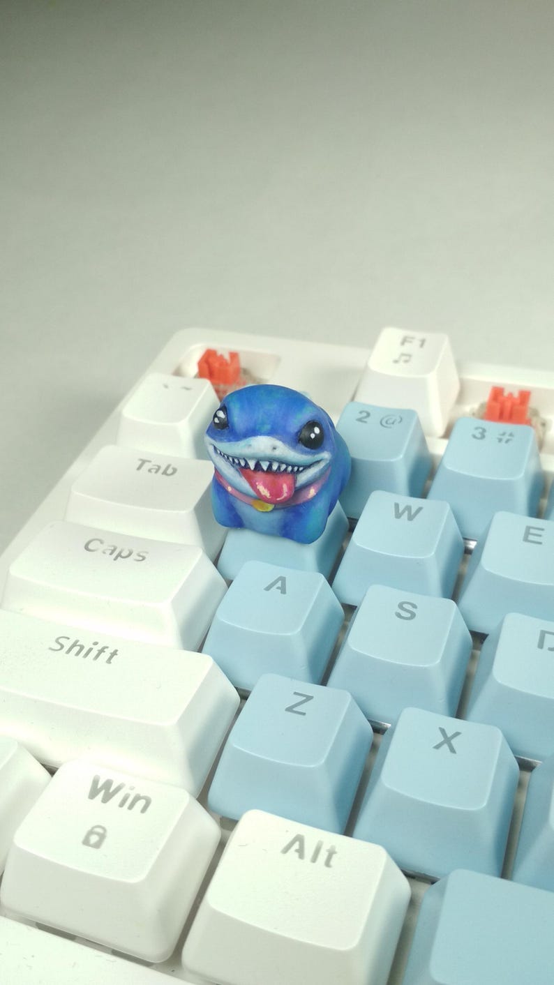 Made to Order Jeff - the Land Shark Handpainted Artisan Keycap \ for ...