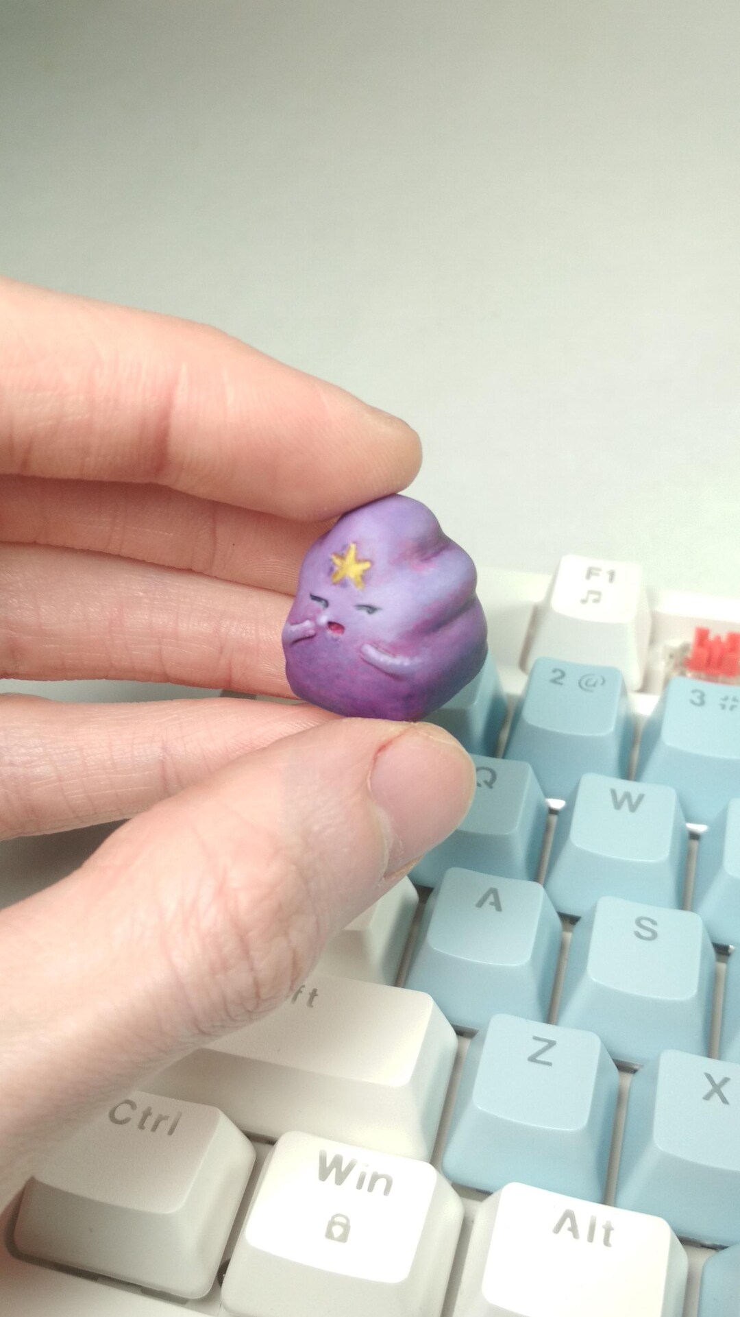 Lumpy Space Princess Keycap Adventure Time Handpainted Artisan Keycap ...