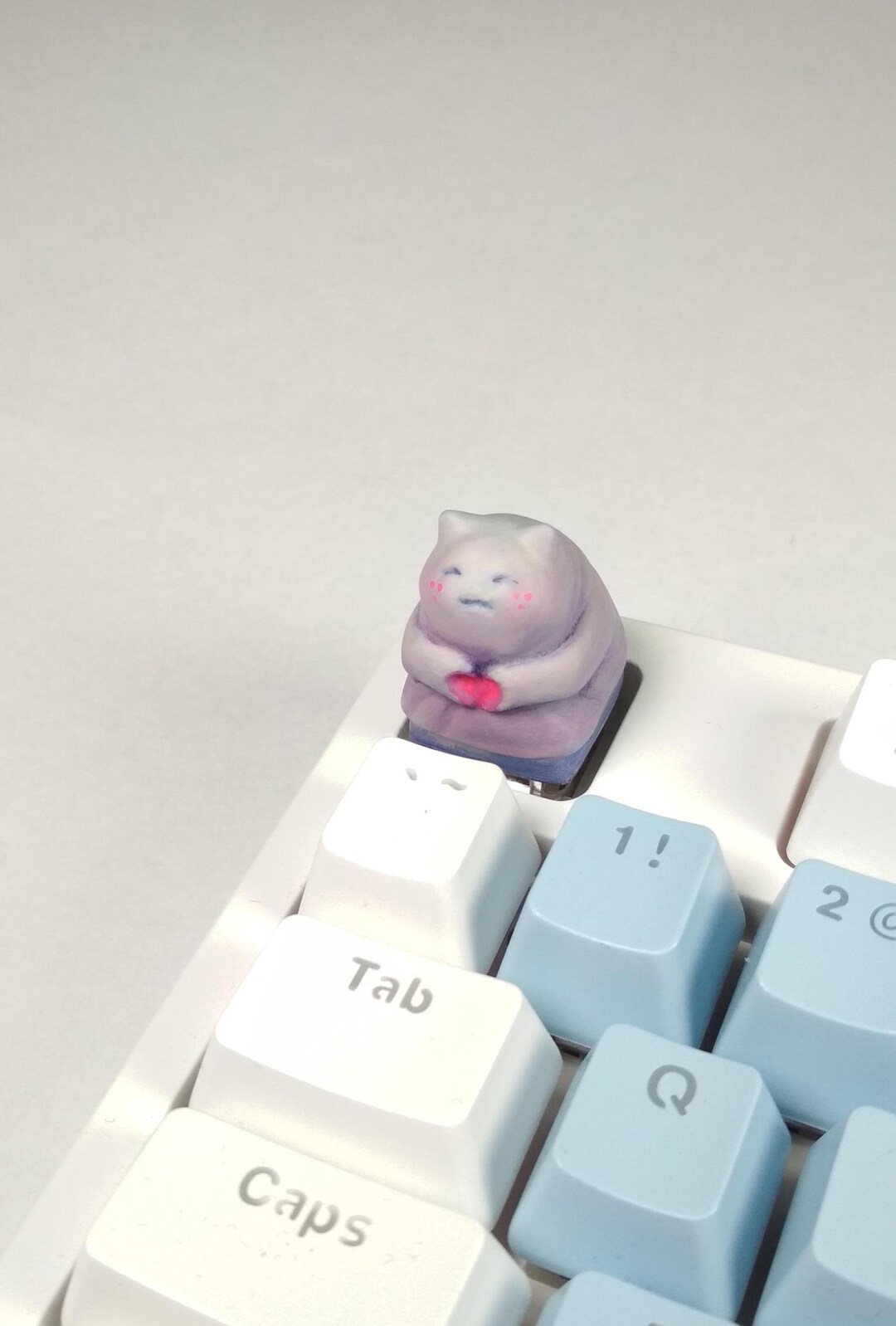Very Evil Cat Ghost Handpainted Artisan Keycap \ for Mechanical ...