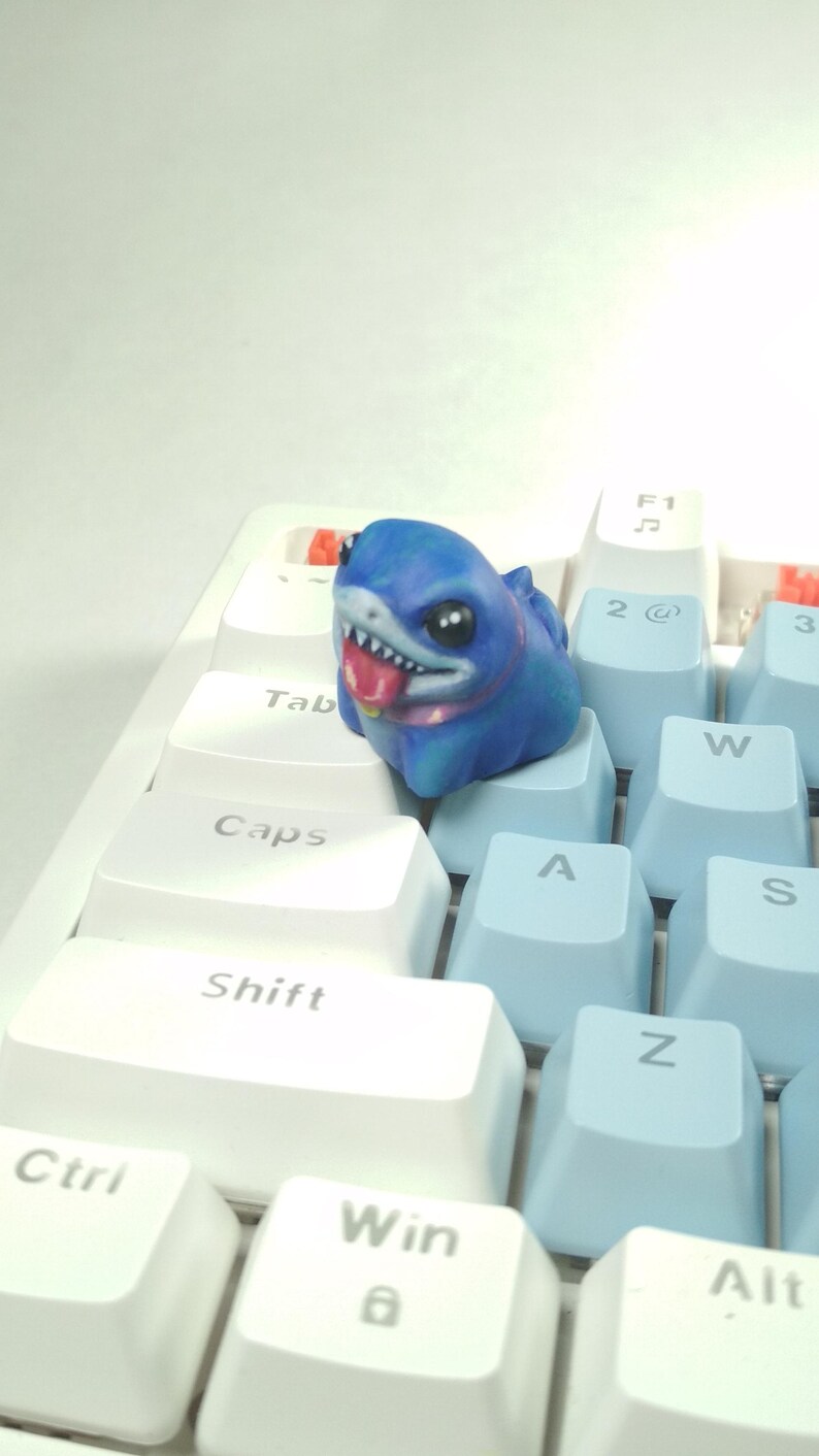 Made to Order Jeff - the Land Shark Handpainted Artisan Keycap \ for ...