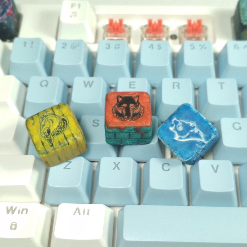 Skyrim Holds Symbols Shields Emblems Artisan Keycap \ for Mechanical ...