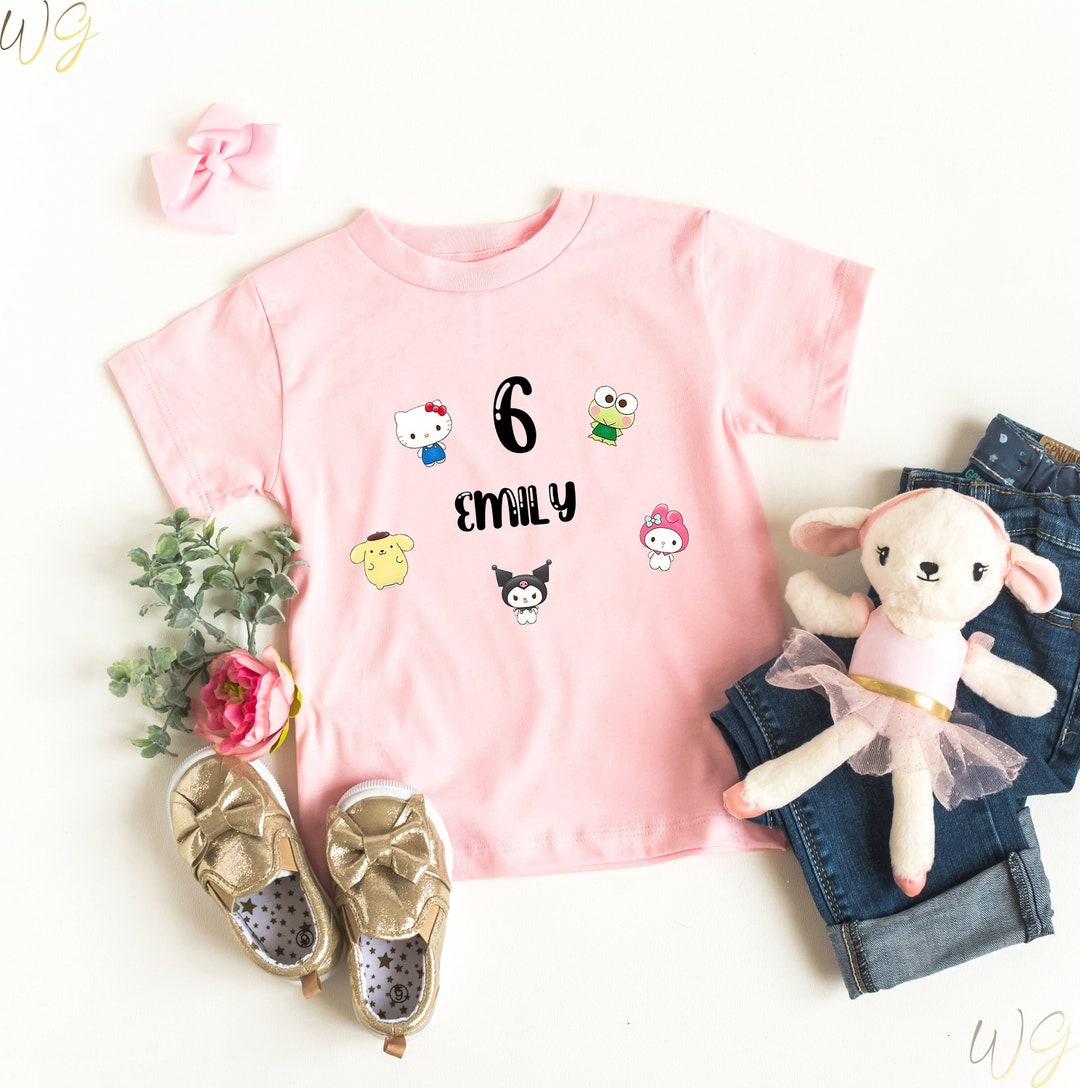 Custom Sanrio Friends Birthday Shirt, Kawaii Shirt, Custom Birthday ...