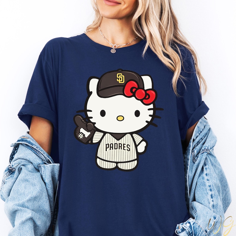 Custom Baseball Team Name Shirt, Hello Cat Baseball Shirt, Personalized ...