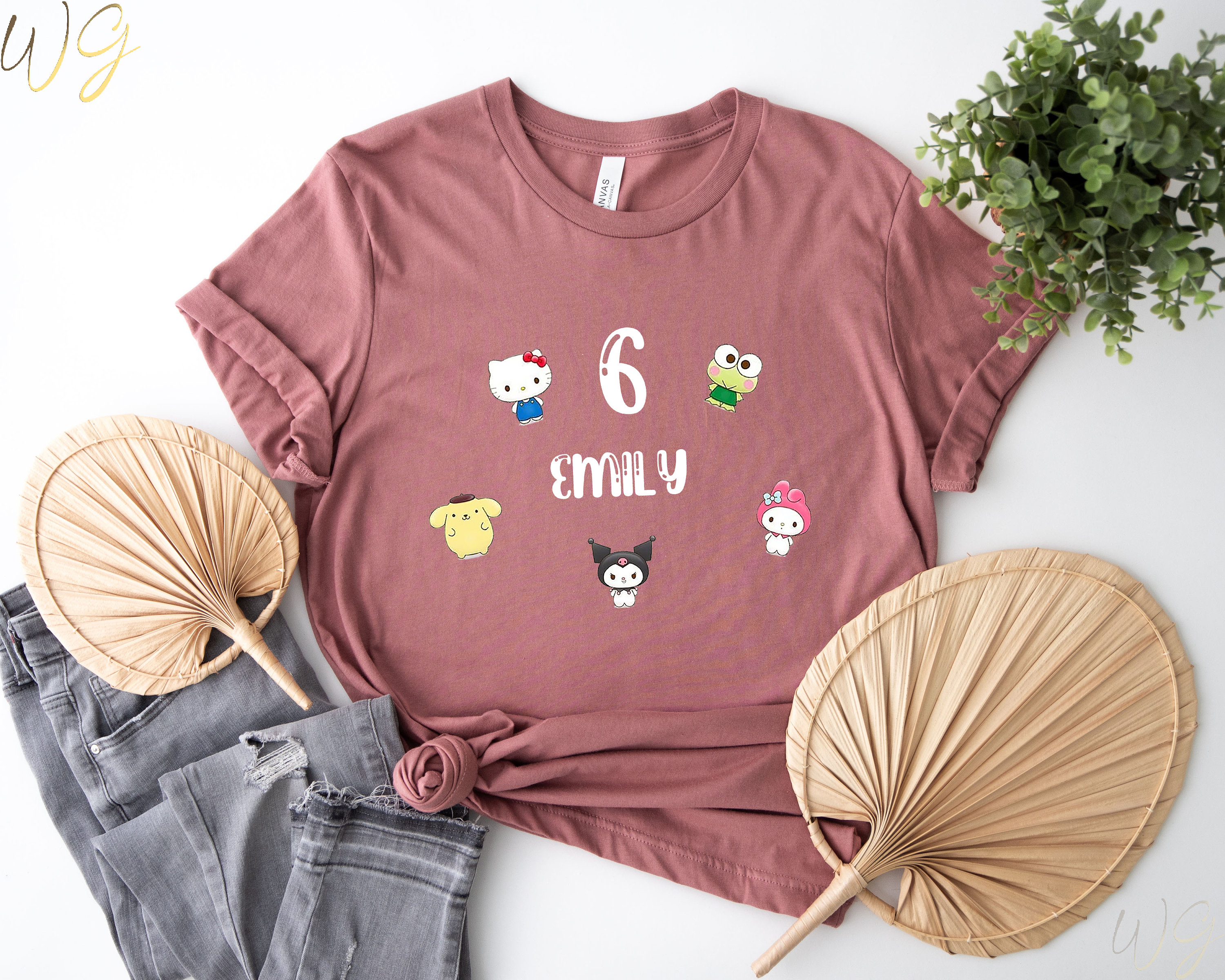 Custom Sanrio Friends Birthday Shirt, Kawaii Shirt, Custom Birthday ...