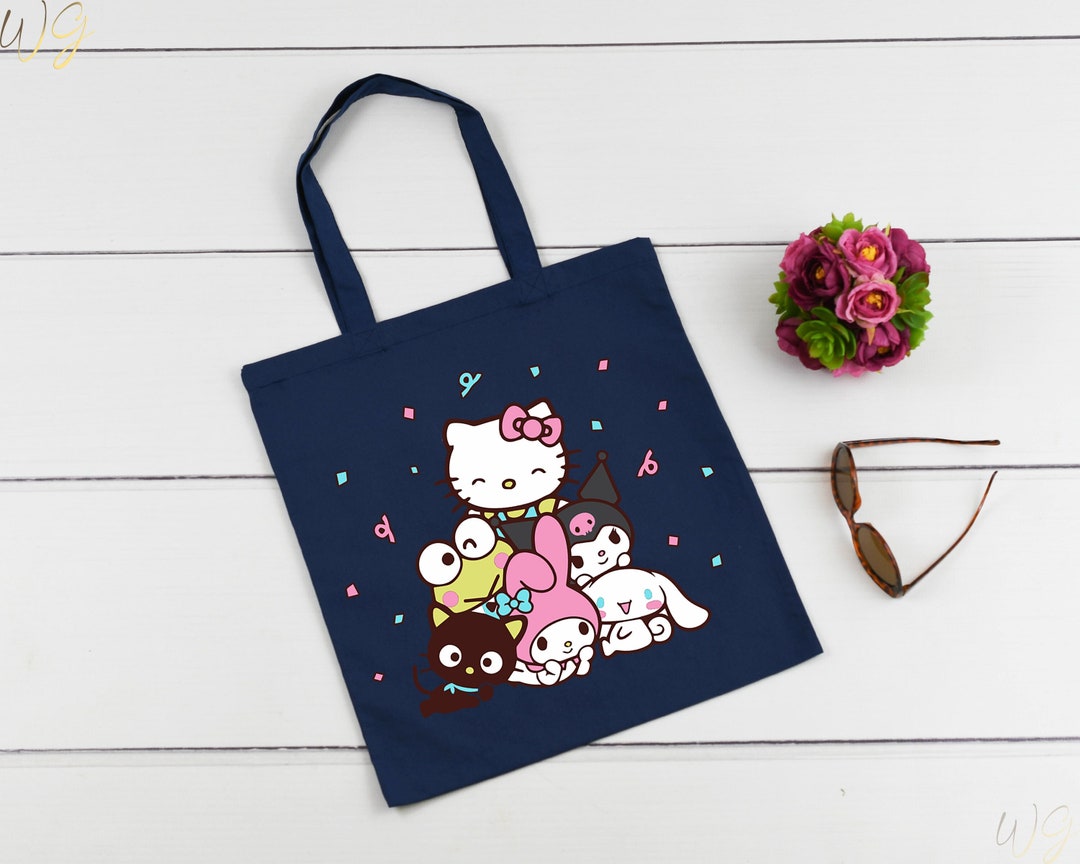 Hello Cat Birthday Tote Bag: Kawaii Cat Gift - Etsy