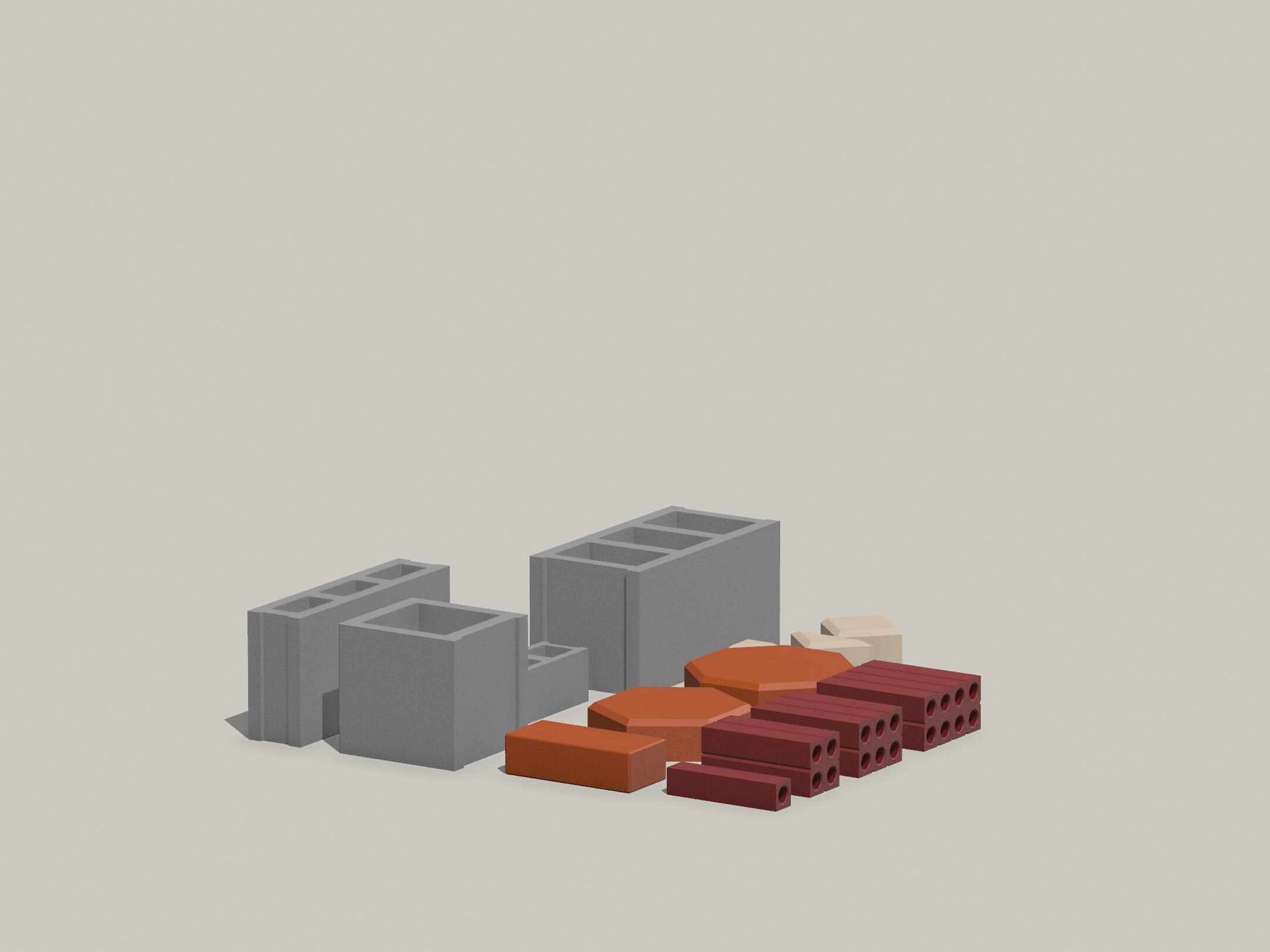 Miniature Bricks 1/12 Scale - Digital STL Files for 3d Printing - Etsy