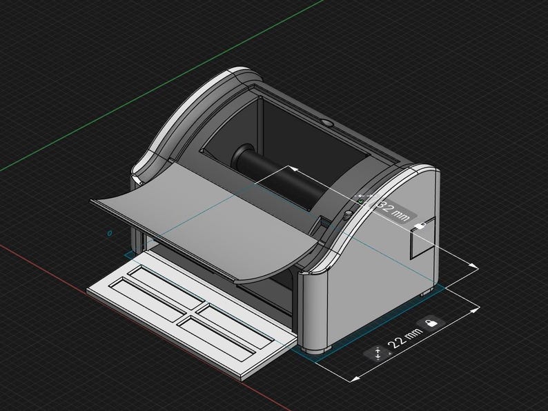 Miniature Printer (openable) 1/12 Scale for Doll, Diorama - Digital STL ...