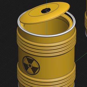 Miniature Radiation Warning Signs 1/12 Scale for Road Infrastructure ...