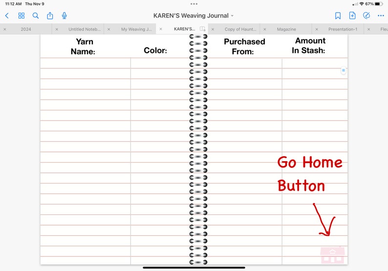 Digital Weaving Journal-works With Goodnotes-searchable - Etsy