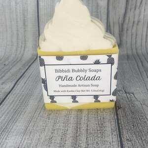 Piña Colada Frosted Artisan Bar Soap Citrus Summer Florida Scented ...