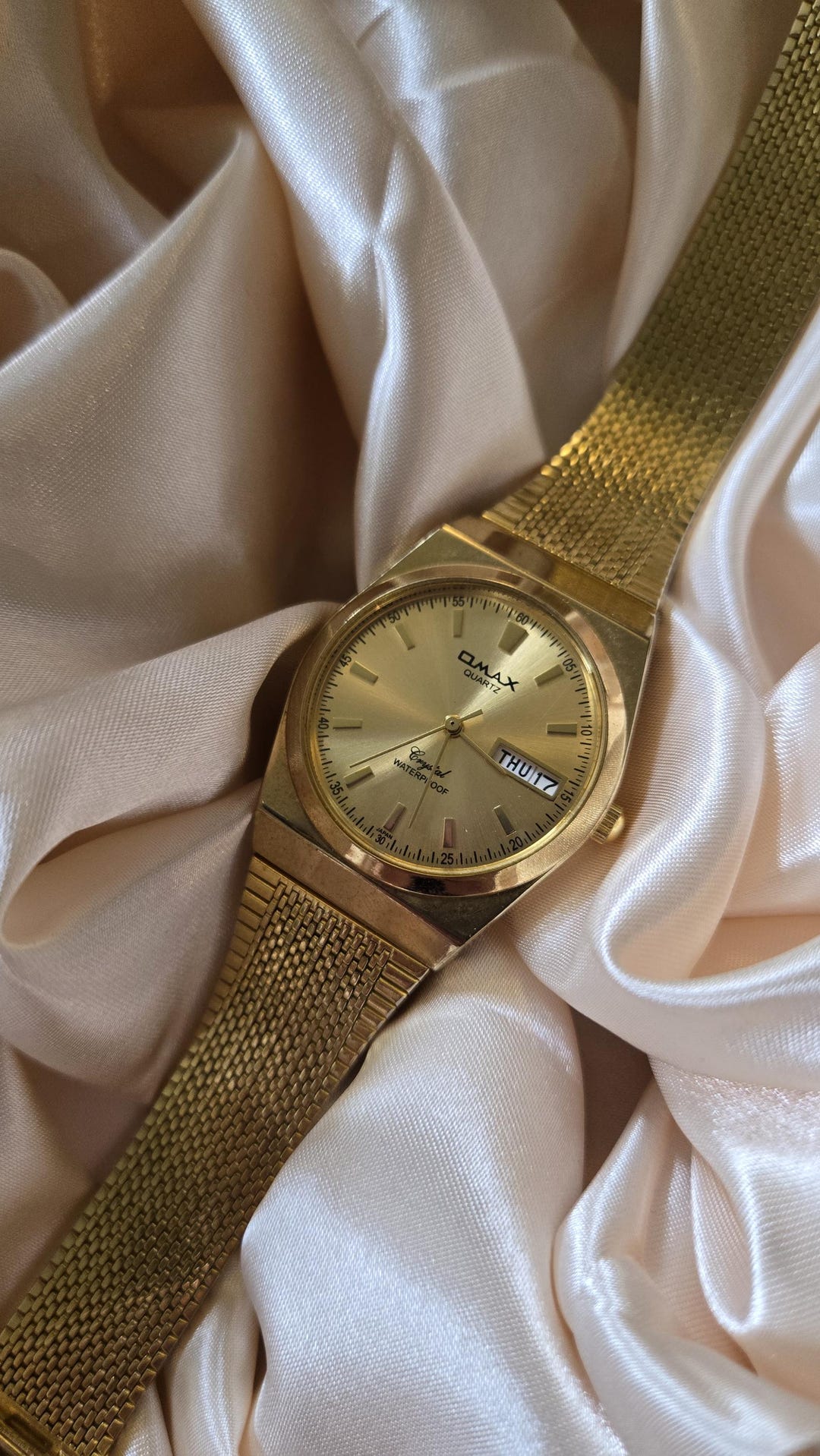 Vintage Day-date Gold Watch, Omax - Etsy