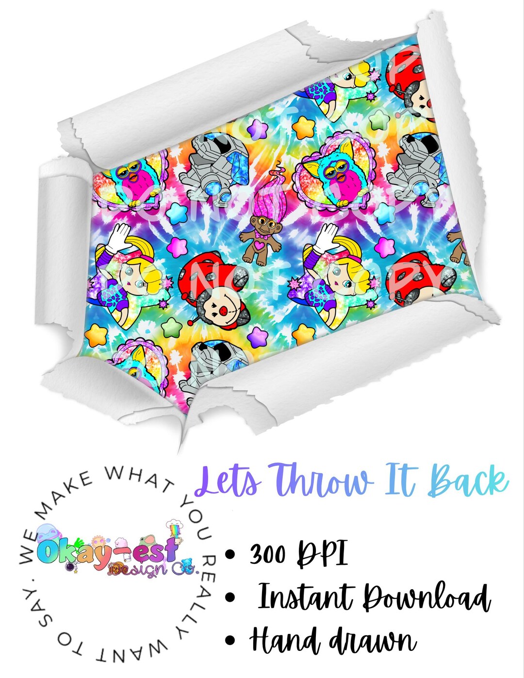 Let’s Throw It Back Seamless Pattern - Etsy