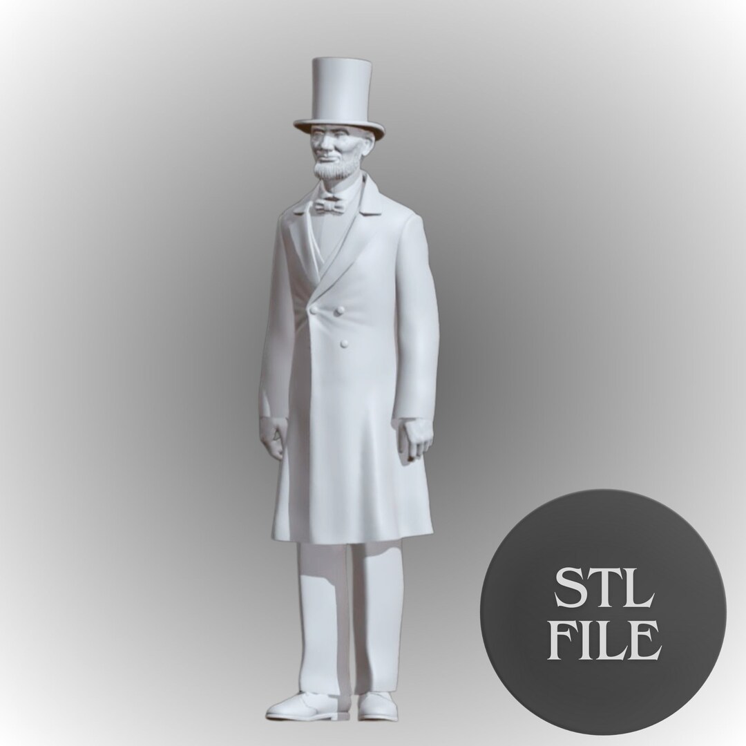 Abraham Digital STL File Digital Model Printable File - Etsy