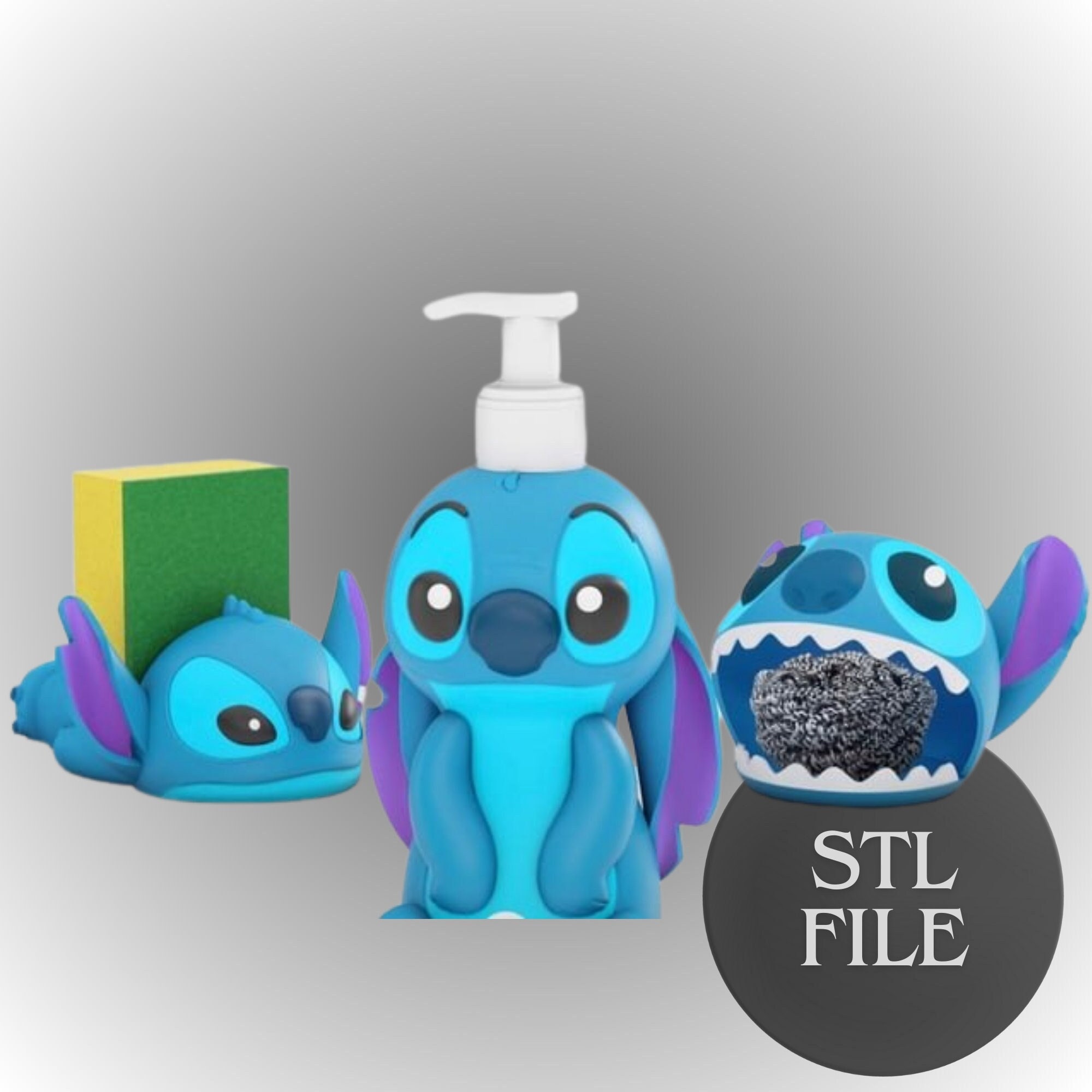 Stitch 3 Set Digital STL File Digital Model Printable File - Etsy