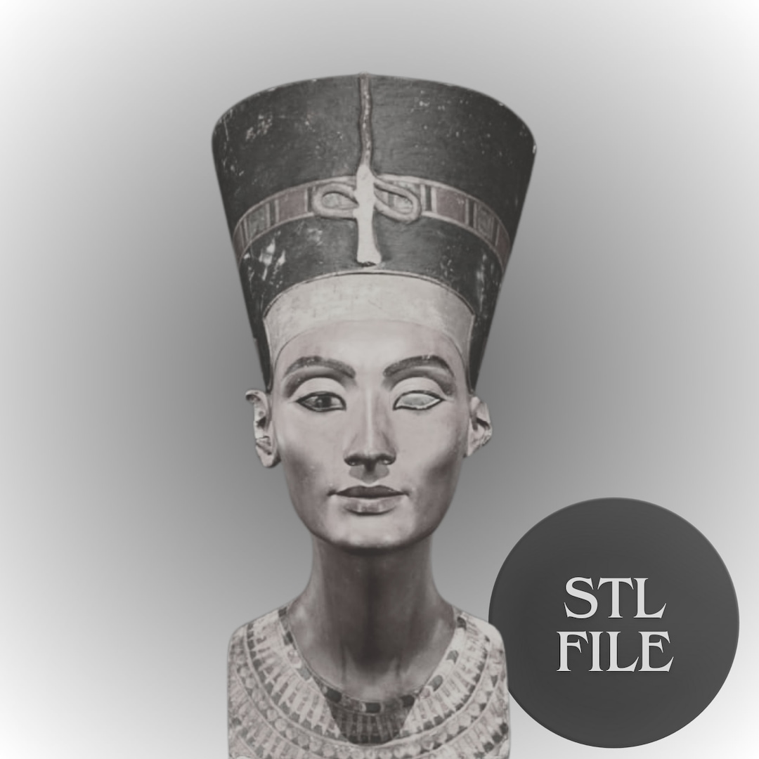 Nefertiti Historical Bust Digital STL File Digital Model Printable File - Etsy