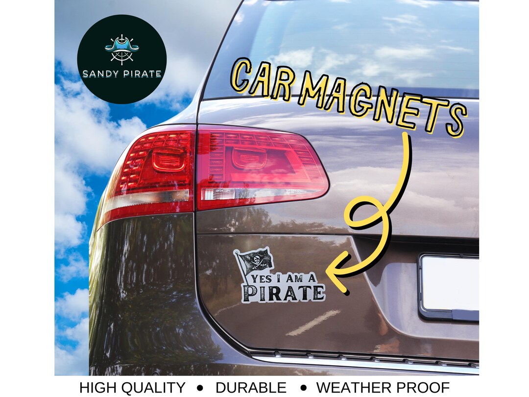 Jimmy Buffett Car Magnet Yes I Am A Pirate Looks at Forty 40 High ...