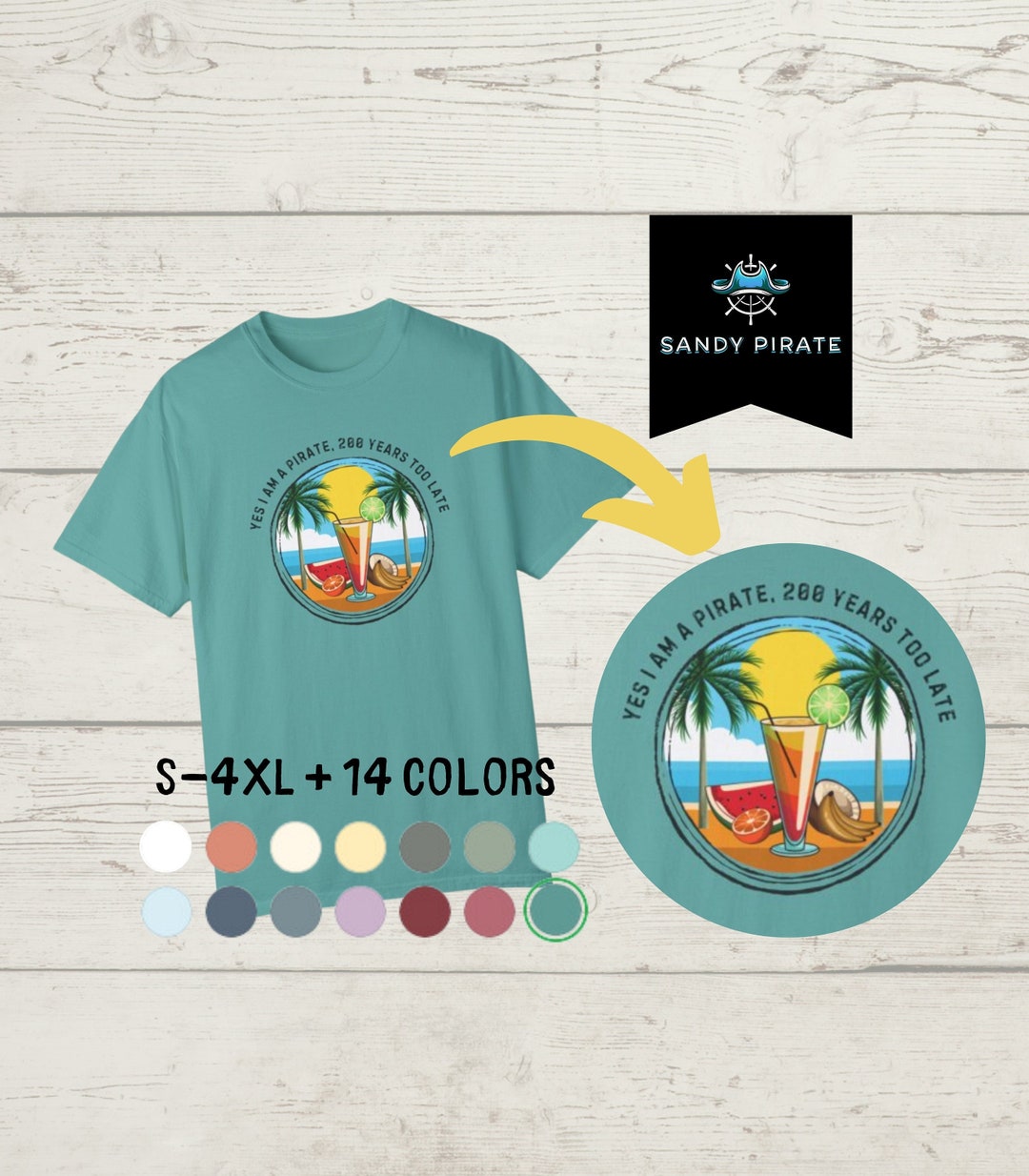 Jimmy Buffett Tshirt Yes I Am a Pirate Shirt Parrothead Merch Gift Soft ...