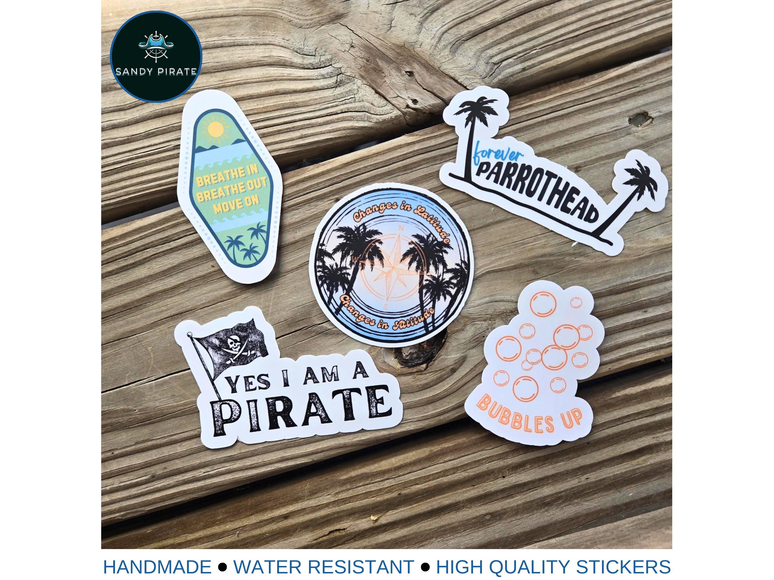 Jimmy Buffett Sticker Bundle High Quality Parrot Head Die-cut Stickers ...