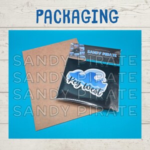 Key West Sticker High Quality Blue Wave Sticker Water Resistant Florida ...