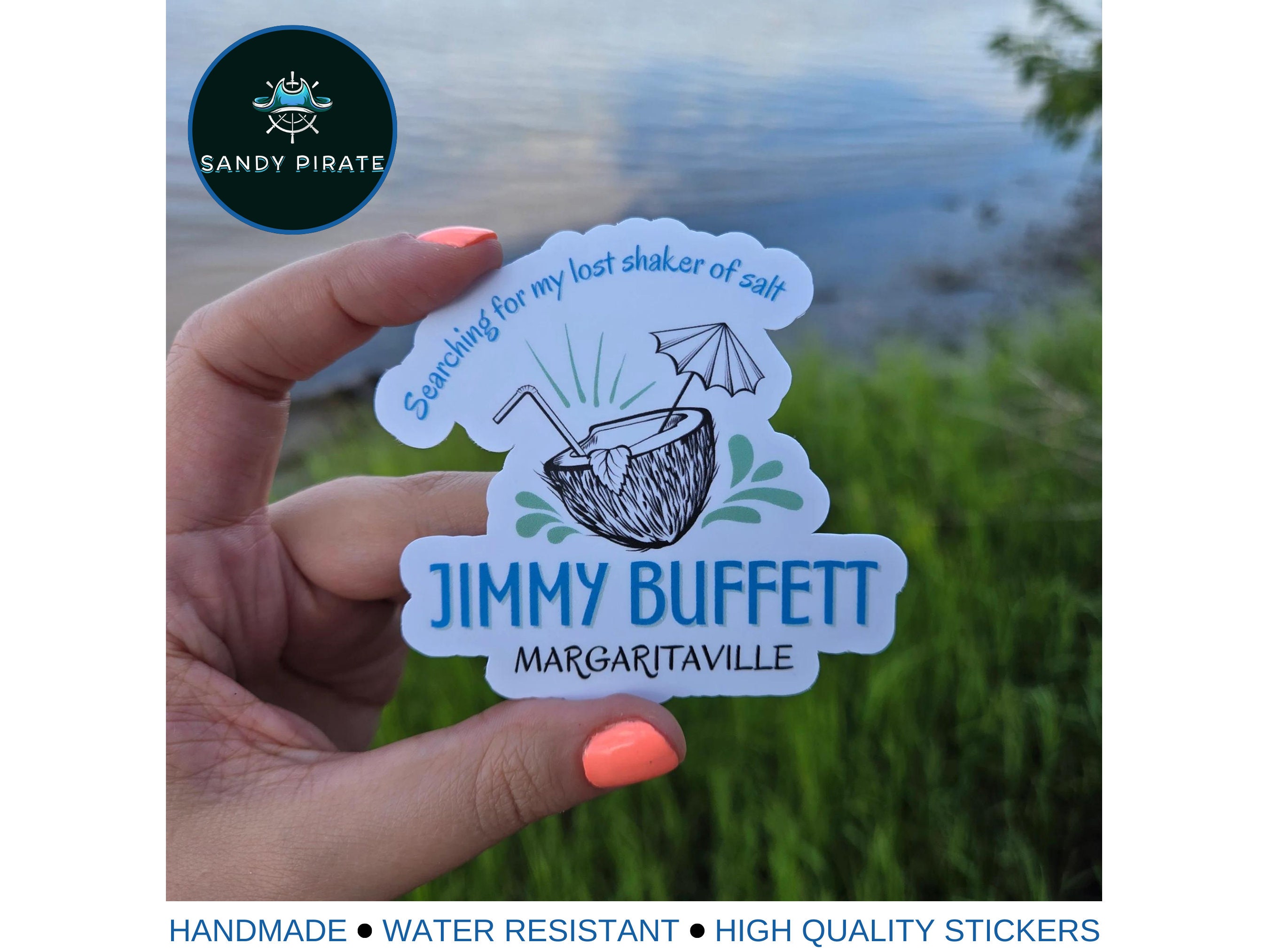 Margaritaville Sticker Jimmy Buffett Decal Song Lyrics Merch Lost ...