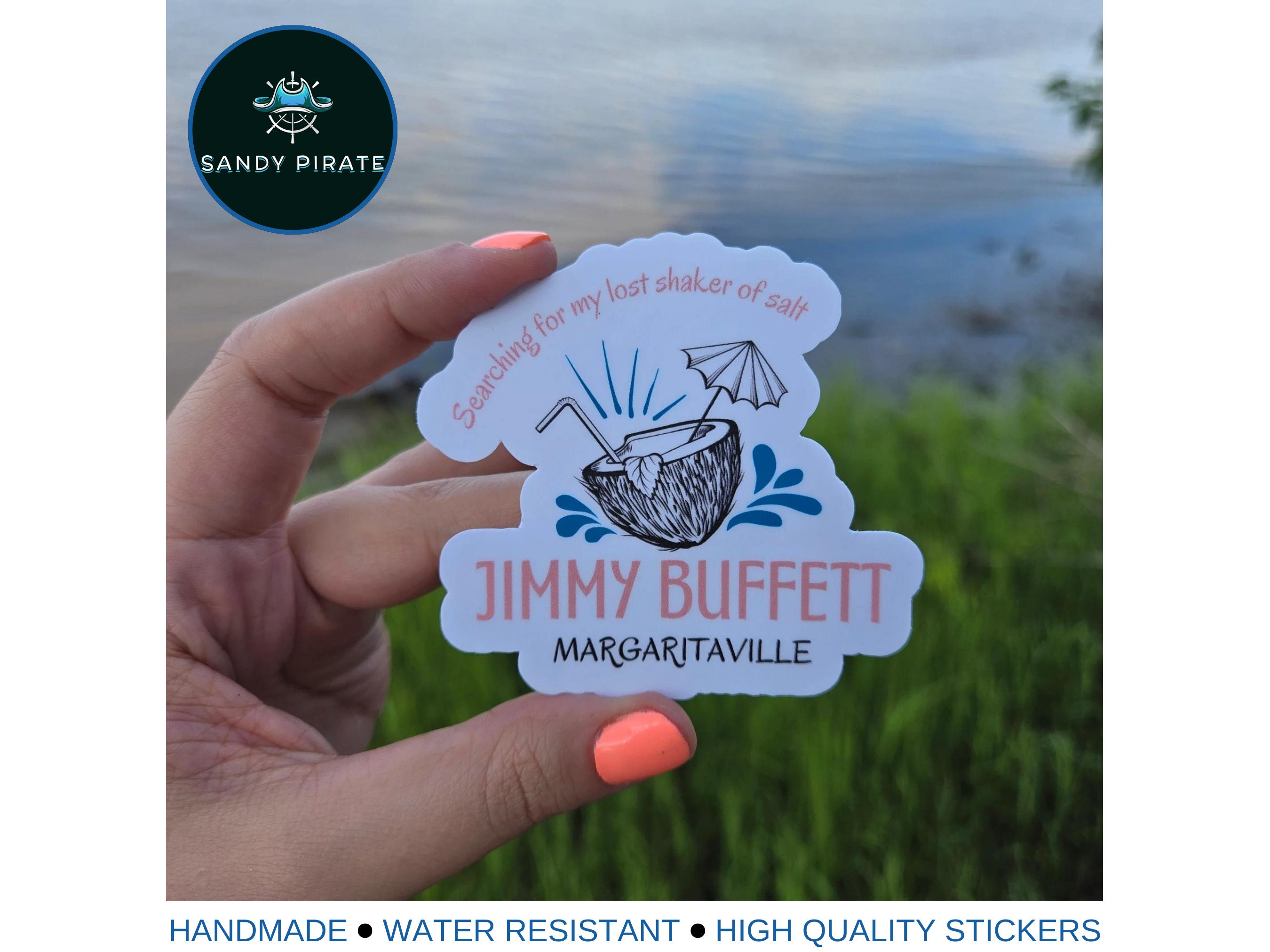 Margaritaville Sticker Jimmy Buffett Decal Song Lyrics Merch Lost ...