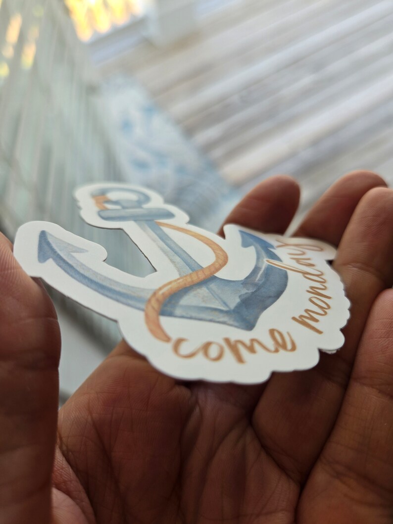 Jimmy Buffett Sticker Come Monday Lyrics Decal Parrot Head Anchor Merch ...