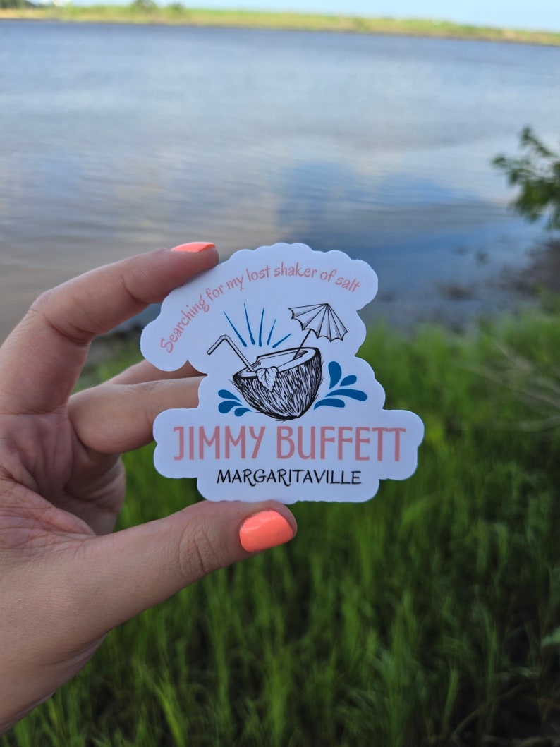 Margaritaville Sticker Jimmy Buffett Decal Song Lyrics Merch Lost ...