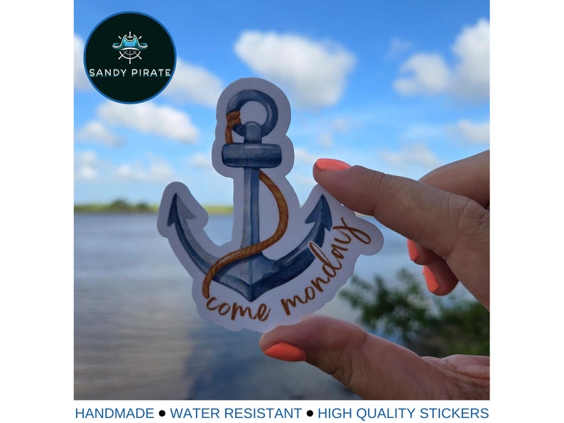 Jimmy Buffett Sticker Come Monday Lyrics Decal Parrot Head Anchor Merch ...