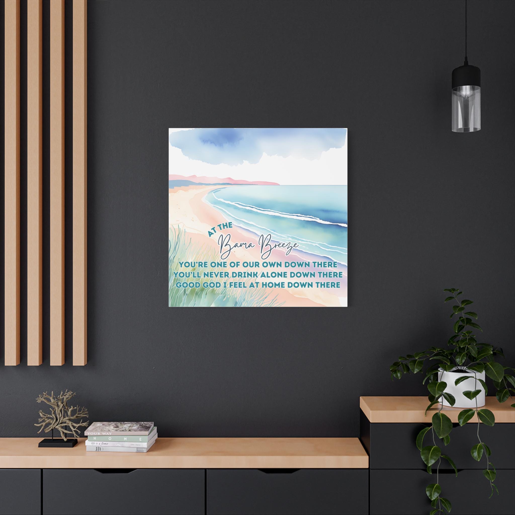 Jimmy Buffett Canvas Bama Breeze Lyrics Sign Parrothead Gift Tribute ...
