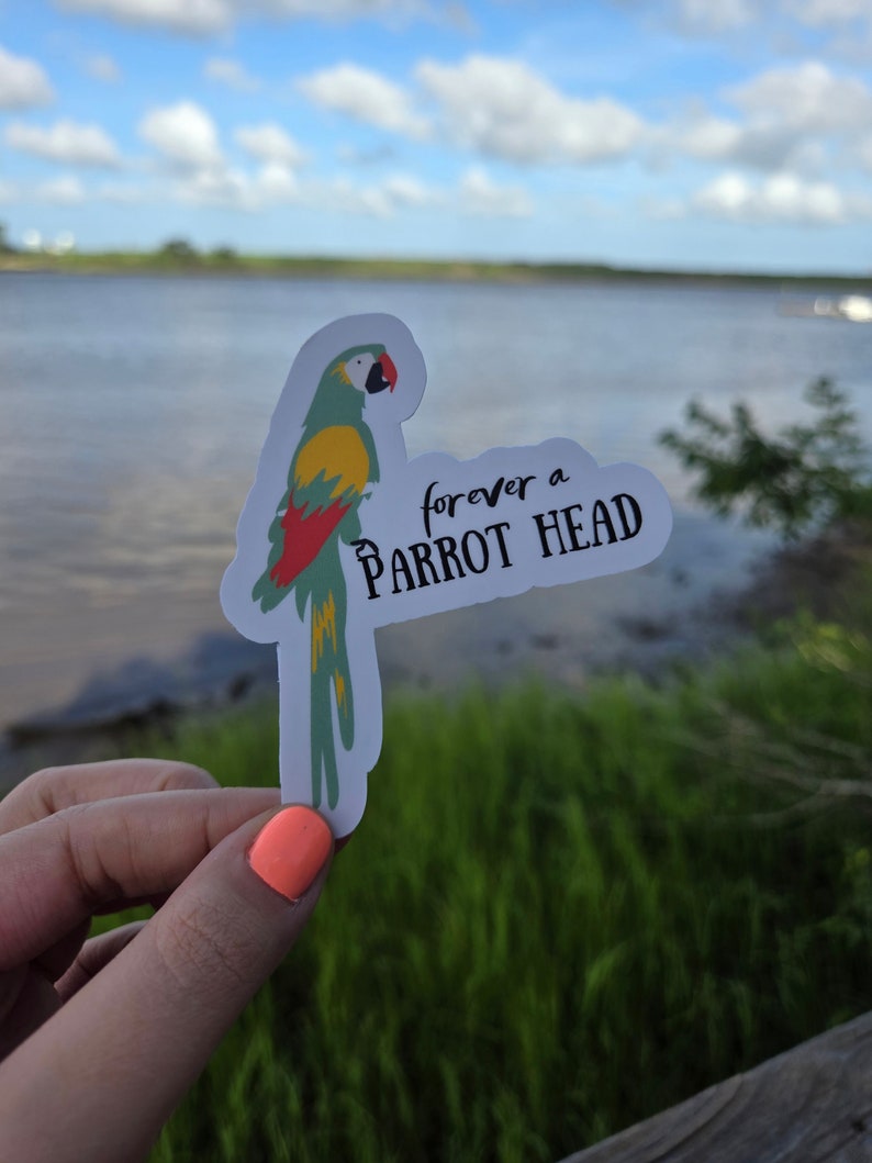 Jimmy Buffett Sticker Green Forever Parrot Head Sticker High Quality ...