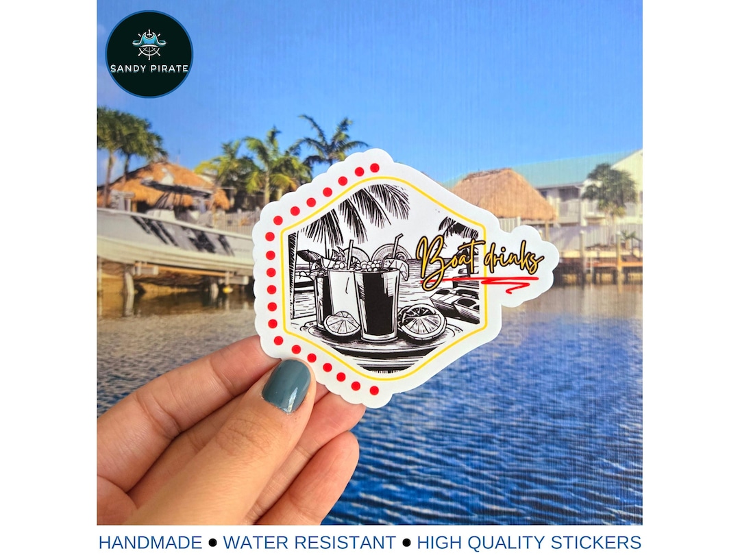 Jimmy Buffett Sticker Boat Drinks Lyrics Decal Parrot Head Merch High ...