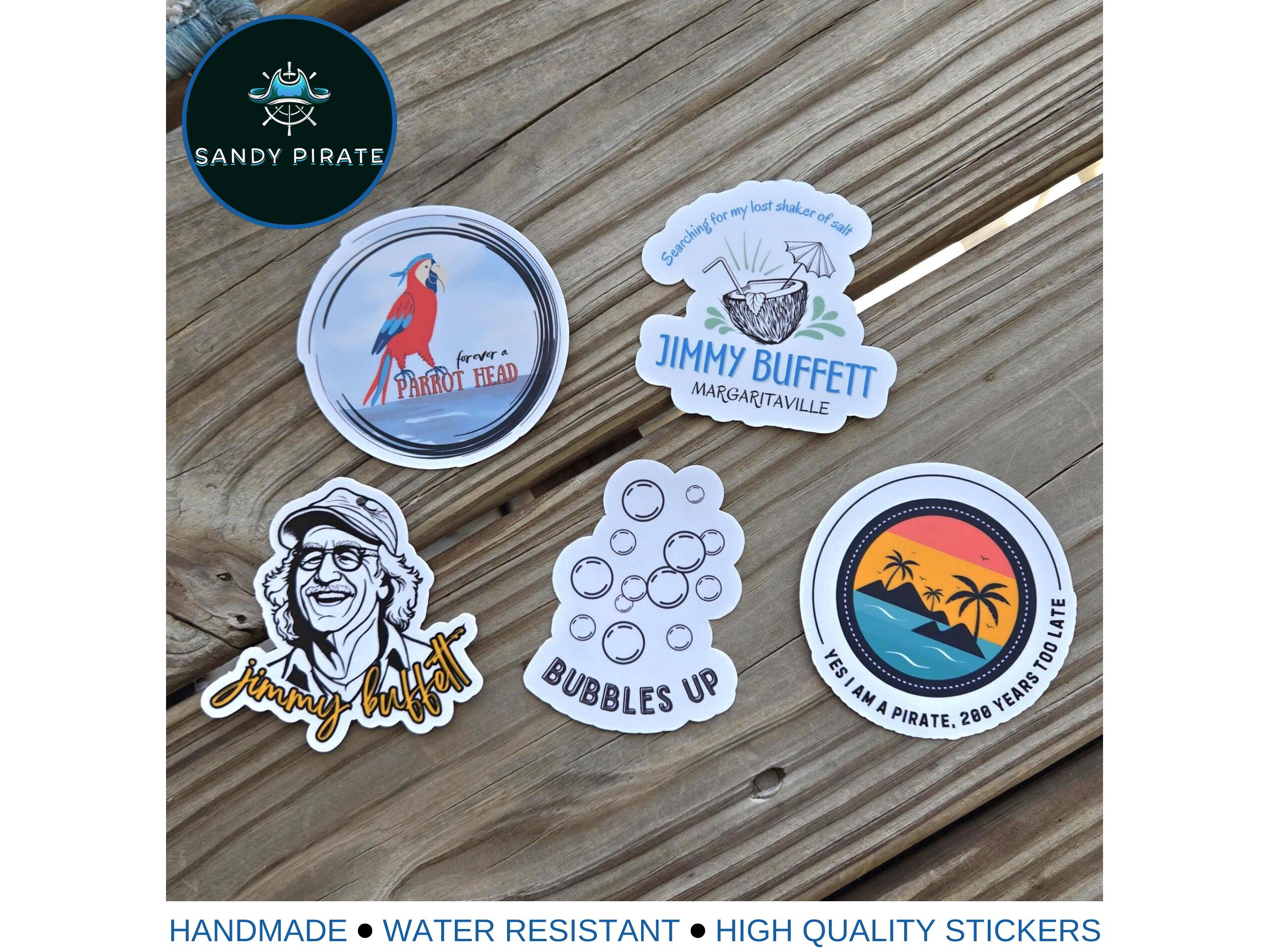Jimmy Buffett Sticker Bundle High Quality Parrot Head Merch ...