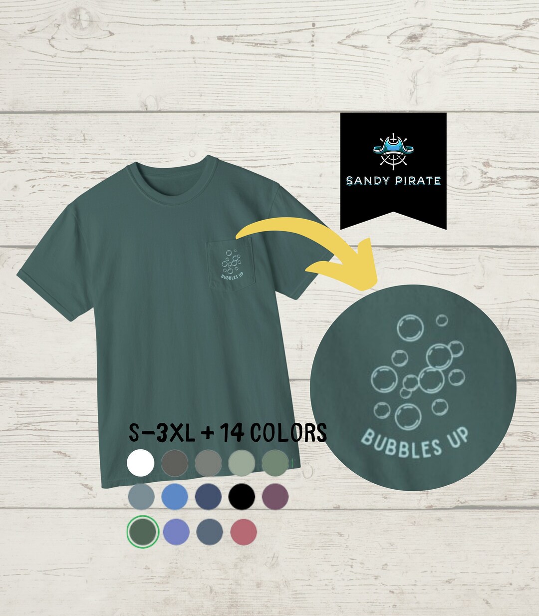 Bubbles up Shirt Comfort Colors Jimmy Buffett T-shirt Parrothead Merch ...