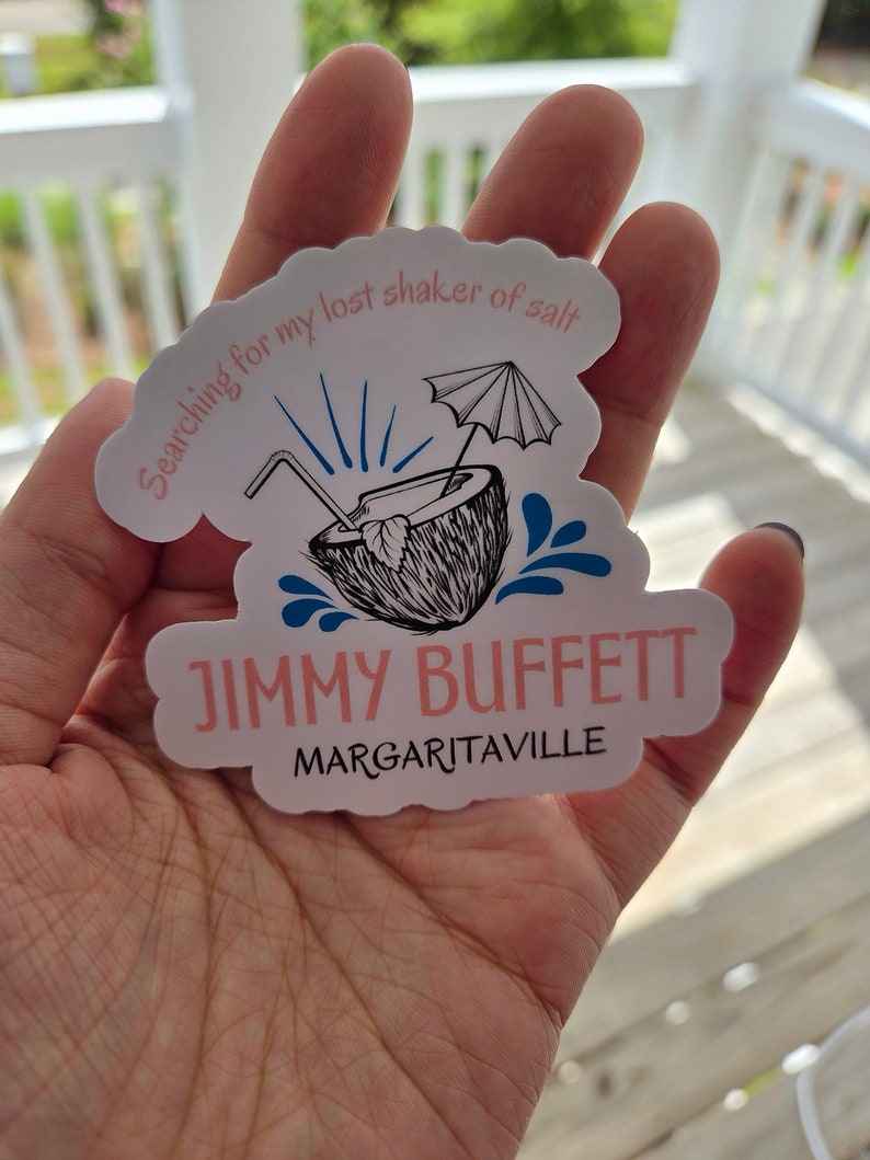 Margaritaville Sticker Jimmy Buffett Decal Song Lyrics Merch Lost ...