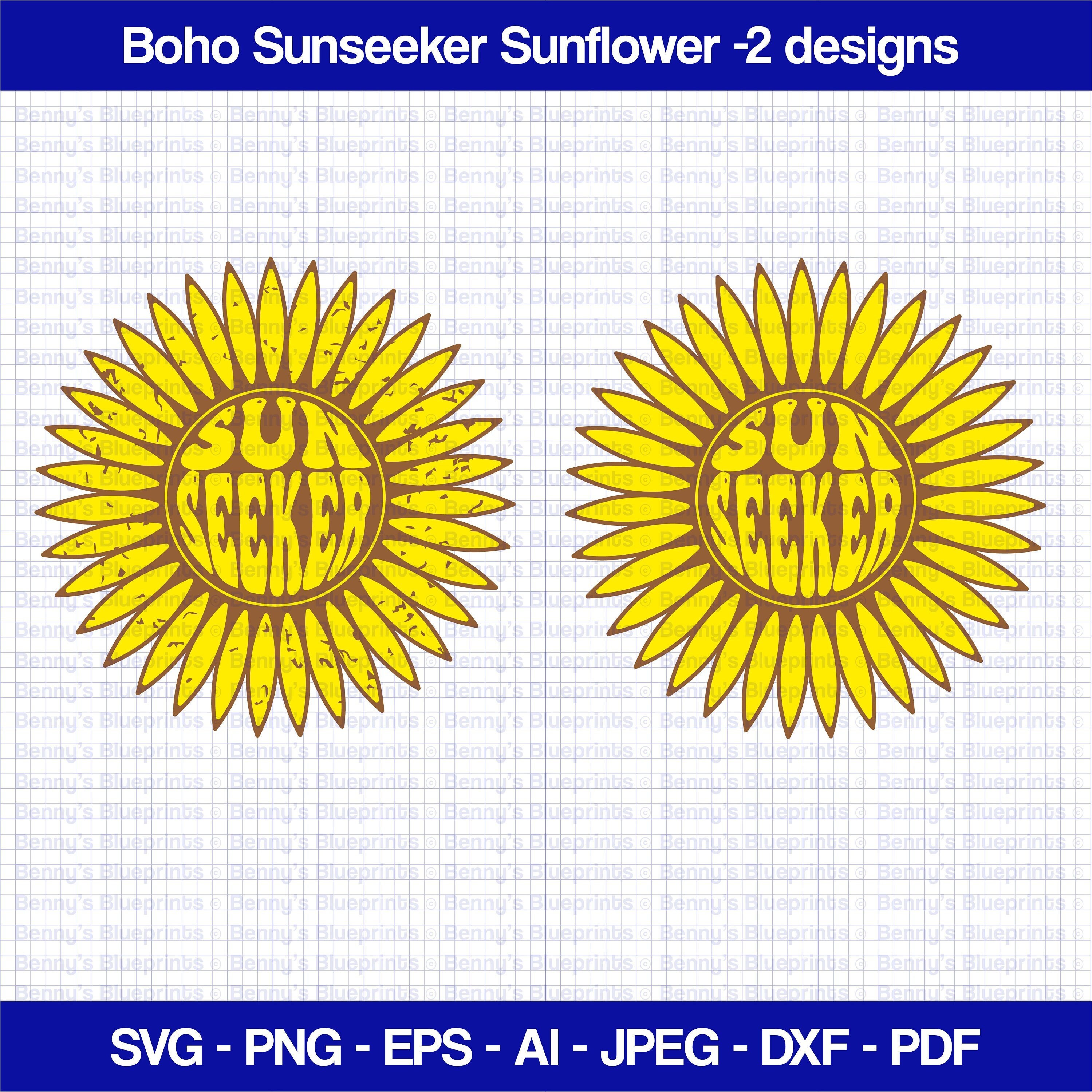 Sun Seeker SVG Sunflower SVG Sunflower Sublimation Designs for Cricut ...
