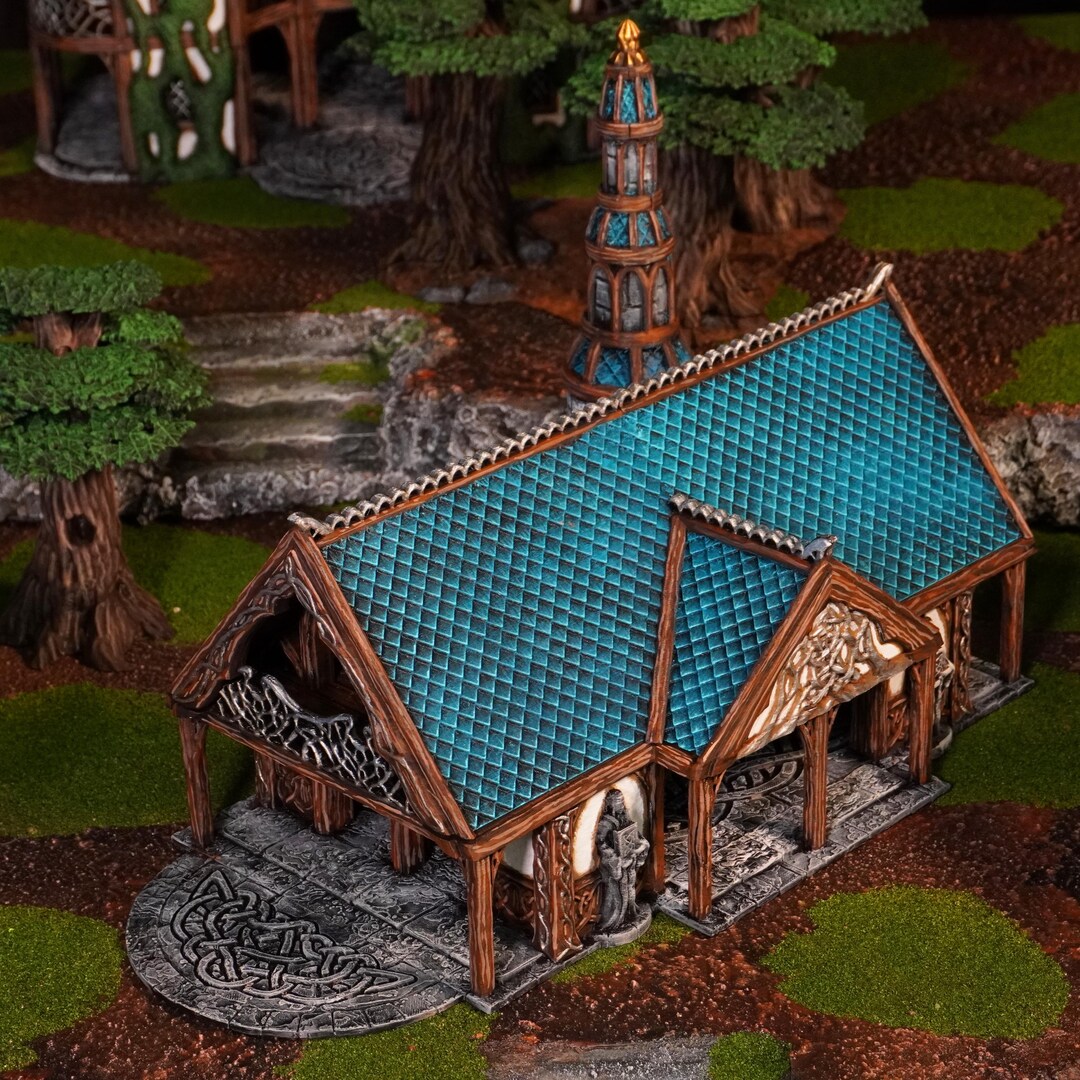Elven Great Library Terrain – Kingdom of Noldareth, MESBG Wargaming - Etsy