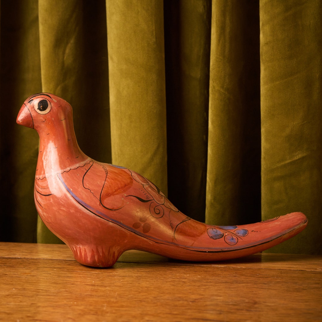 Vintage Earthy Red Mexican Ceramic Clay Tonal Dove Figure - Etsy