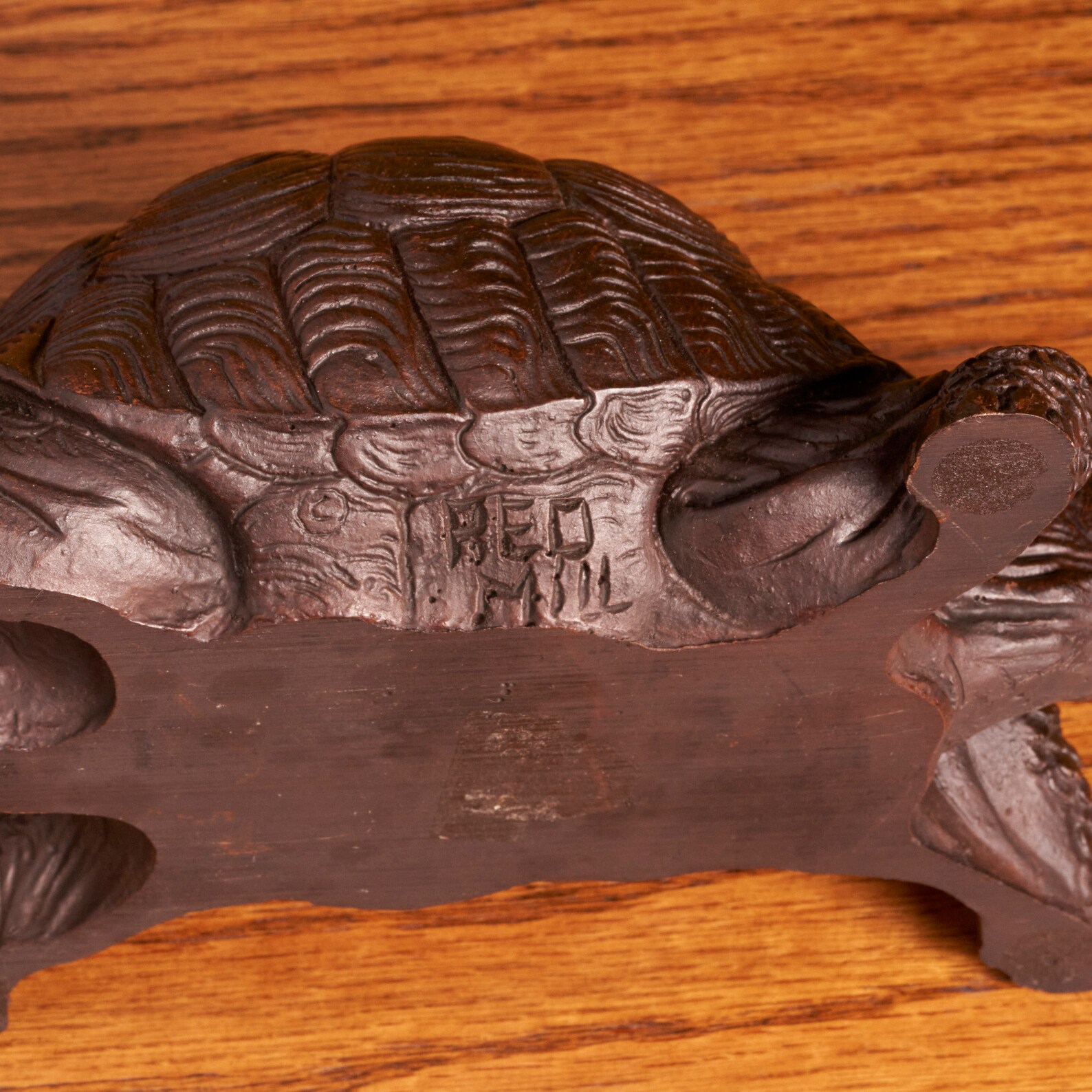 Vintage Red Mill Mfg Co Pecan Resin Turtle Sculpture Figurine - Etsy
