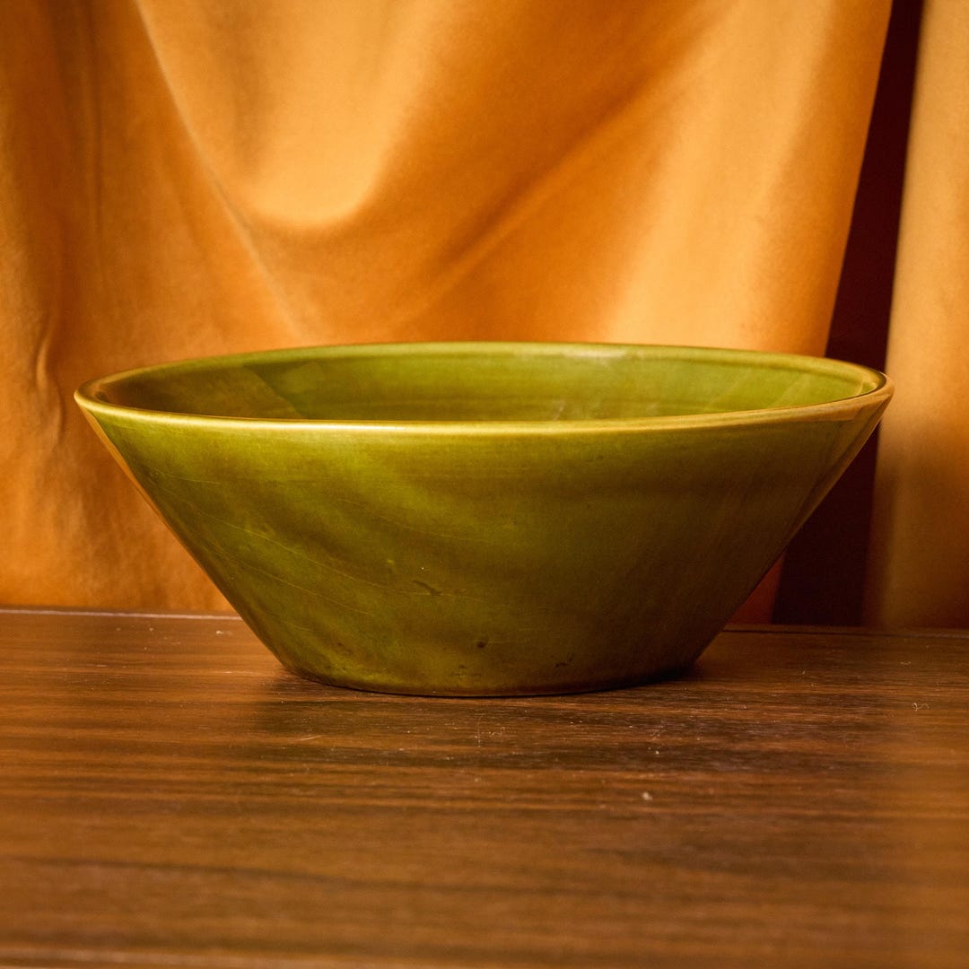 Walker Potteries Vintage Bowl Green