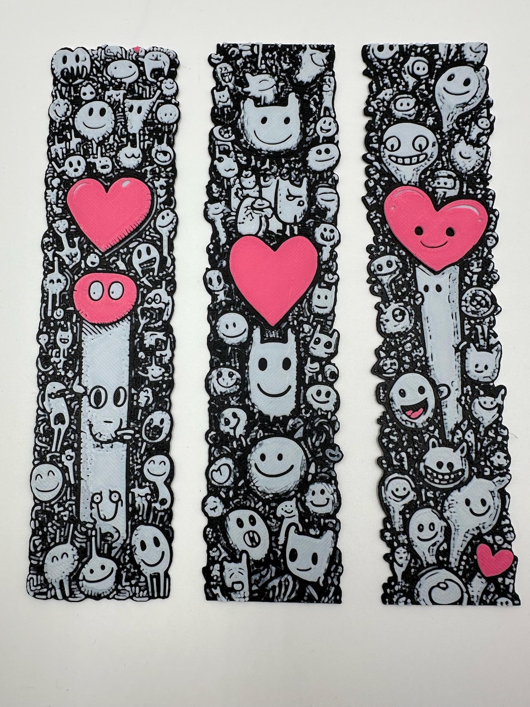 3D Printed Doodle Bookmarks: Custom PLA Gift Set - Etsy