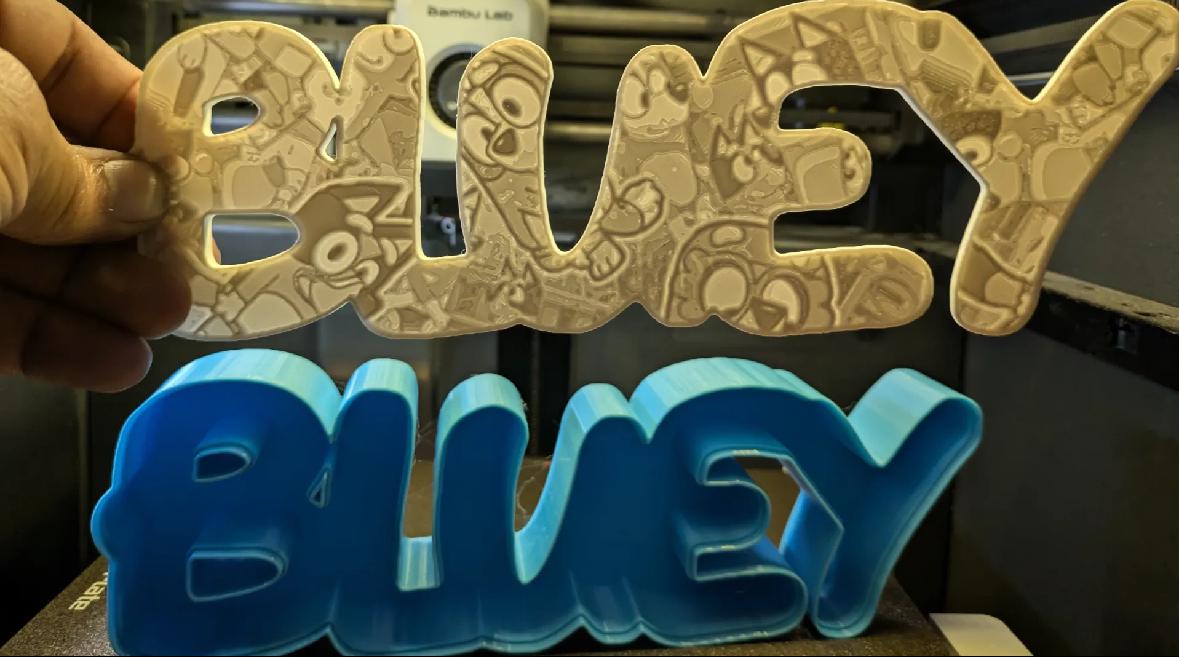 3D Printed Blue Dog Light Box - Etsy