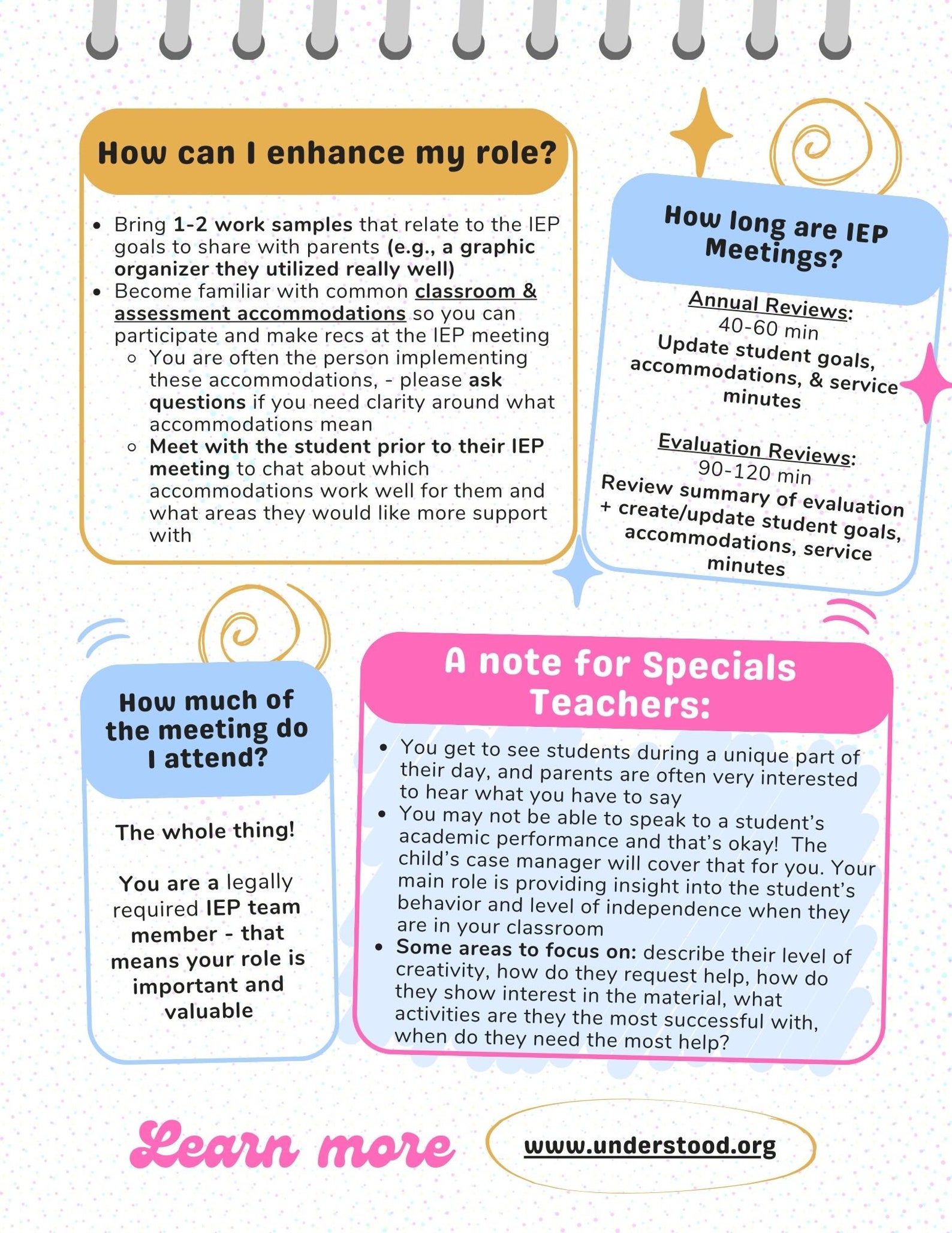 IEP 101: A Guide for General Education Teachers - Etsy